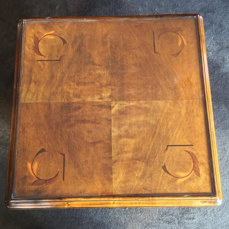 Art Deco Coffee Table Bookcase Dry Bar Cocktail Cabinet at 1stdibs