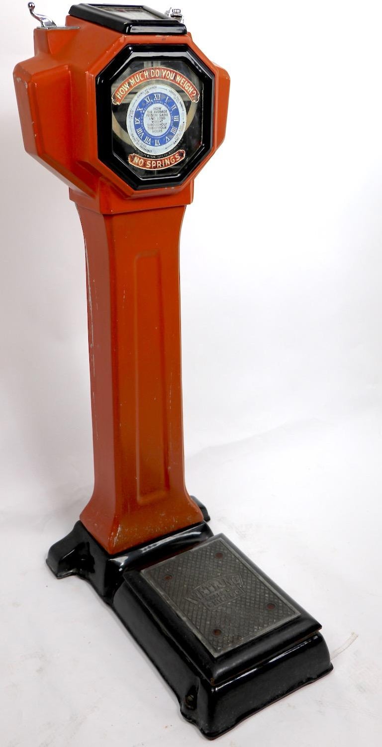 Art Deco Coin Operated Scale by Watling of Chicago For Sale at 1stDibs ...