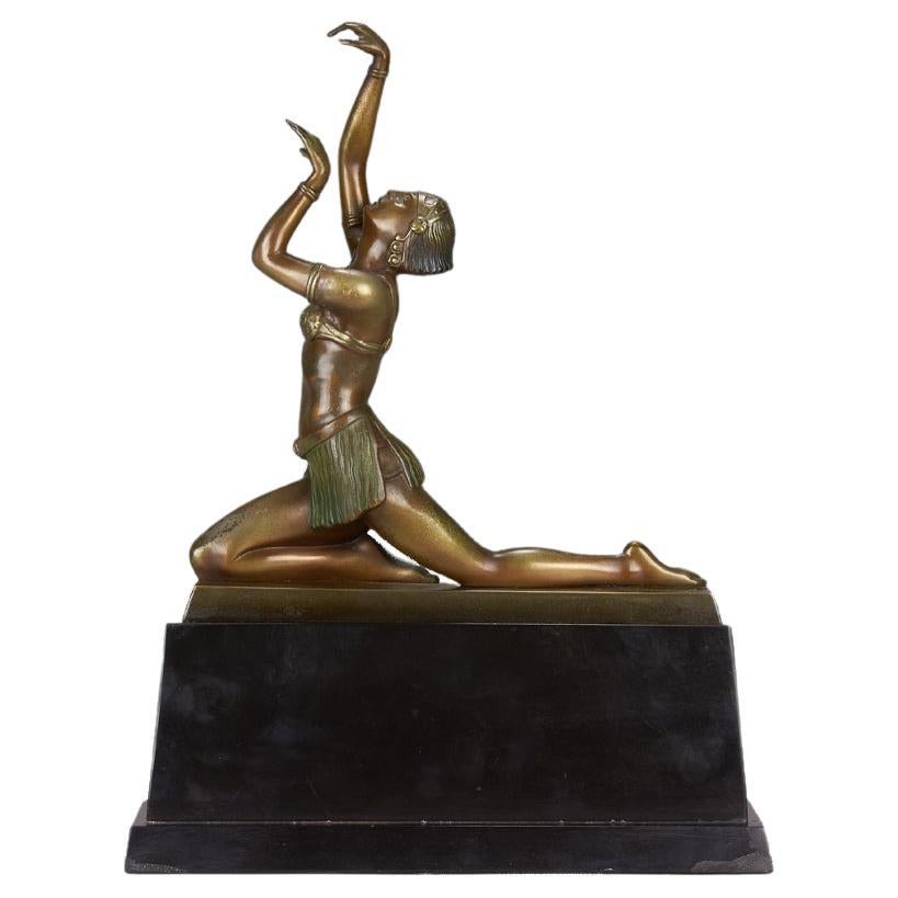 Art Deco Cold Painted Bronze Entitled "Fancy Dancer" by Otto ...