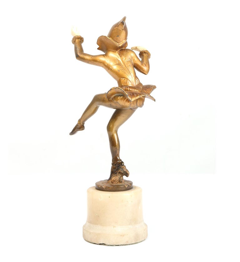 Art Deco Cold Painted Bronze Figurine, circa 1930 For Sale at 1stDibs
