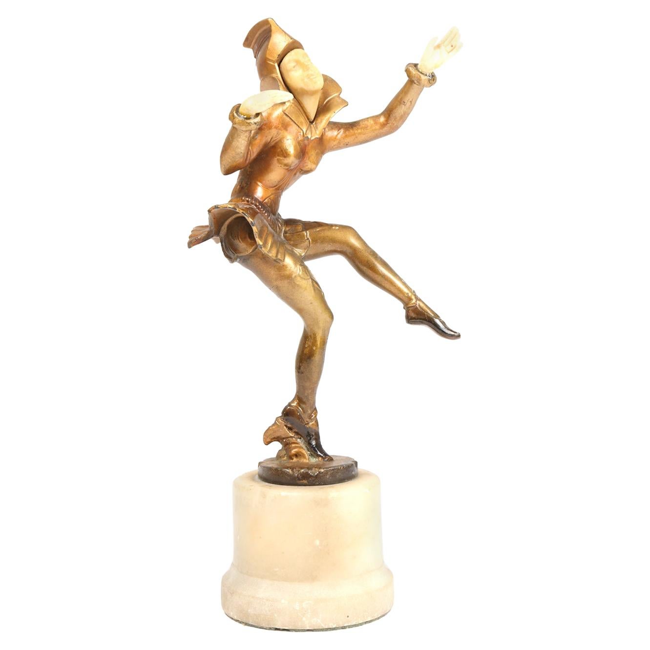 Art Deco Cold Painted Bronze Figurine, circa 1930 For Sale at 1stDibs