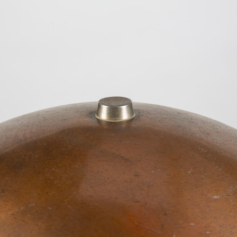 Art Deco Copper Dome Shade Table Lamp For Sale at 1stDibs