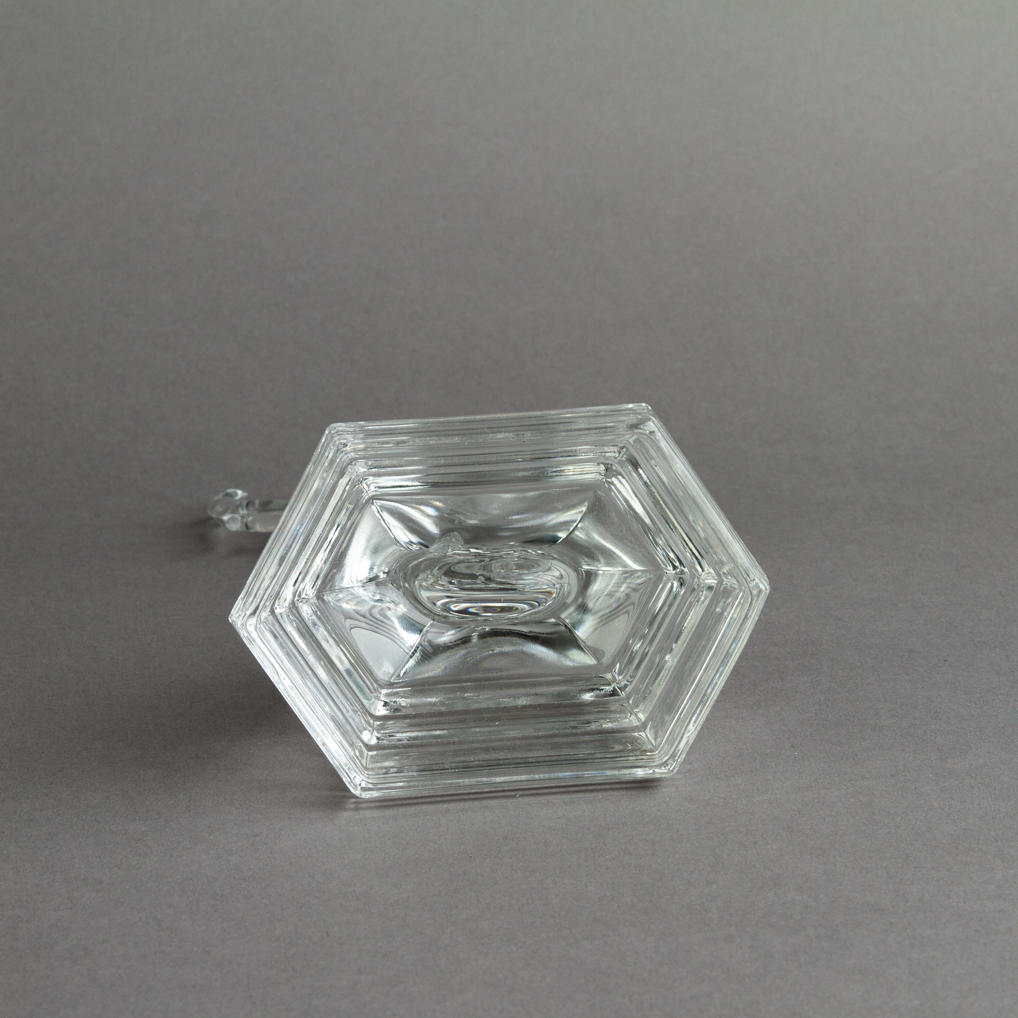 Art Deco Crystal Glass Ballerina Sculpture For Sale at 1stDibs