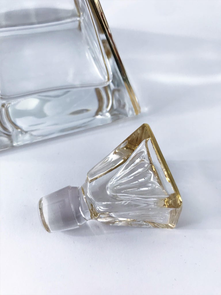 Art Deco Crystal Pyramid Perfume Bottle at 1stDibs | pyramid shaped ...
