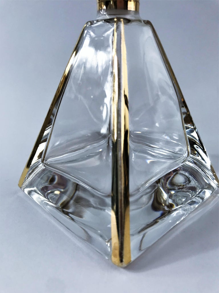Art Deco Crystal Pyramid Perfume Bottle at 1stDibs | pyramid shaped ...