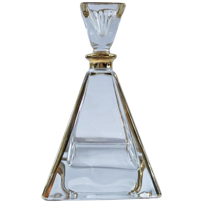 Art Deco Crystal Pyramid Perfume Bottle at 1stDibs | pyramid shaped ...