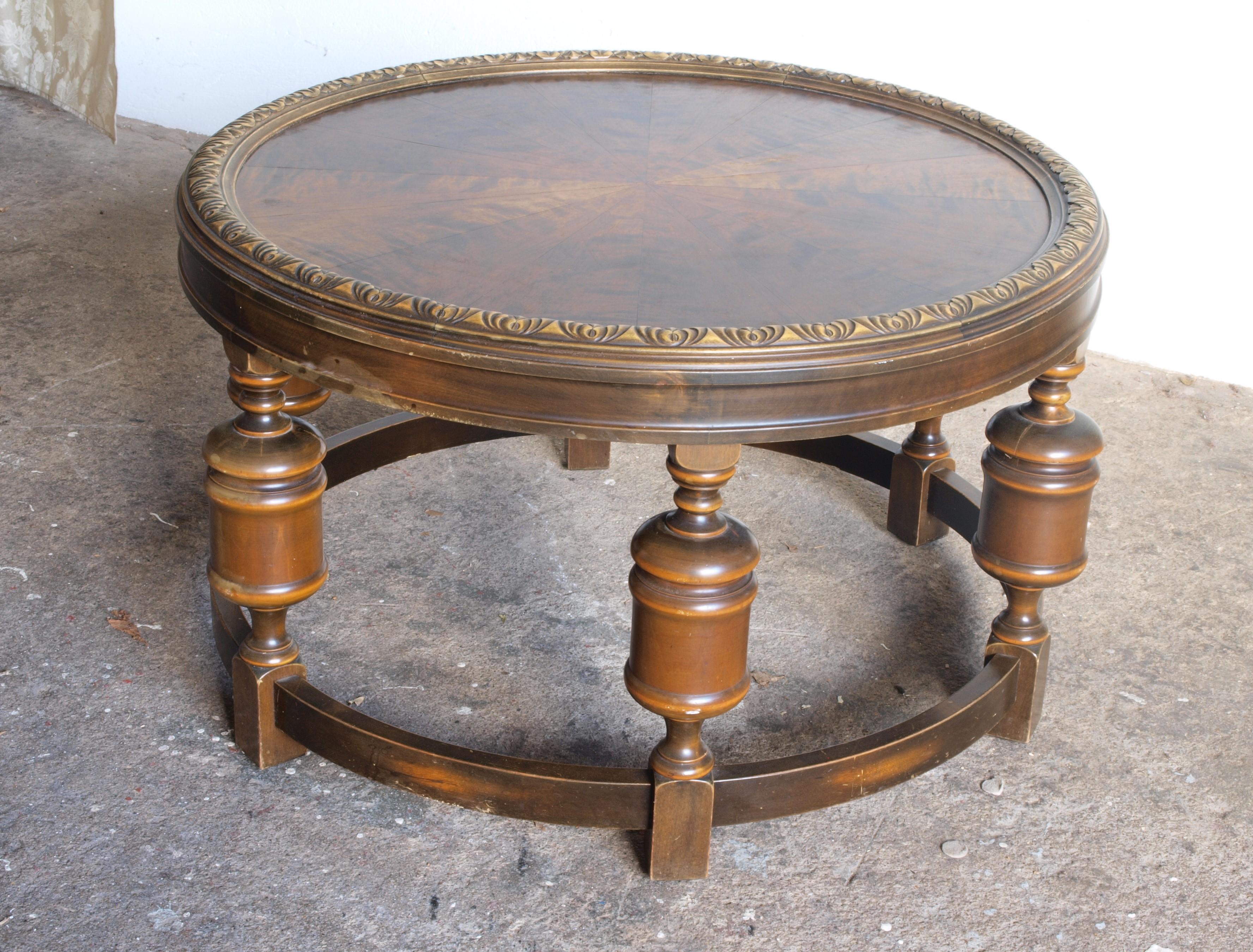 Art Deco Danish Round Coffee Table 1920s For Sale at 1stDibs
