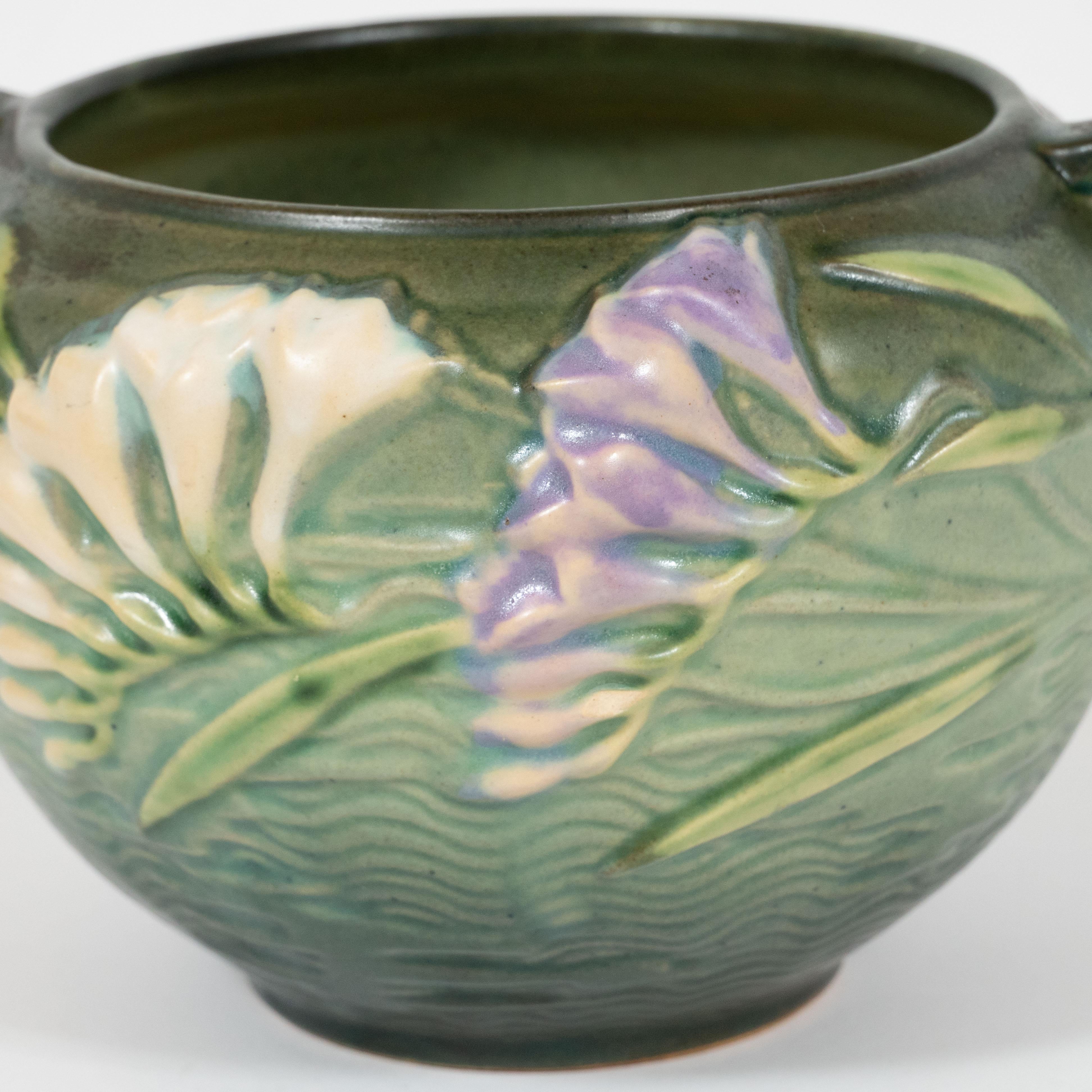 Art Deco Decorative Bowl/Vase with Lilies of the Valley Motif by ...