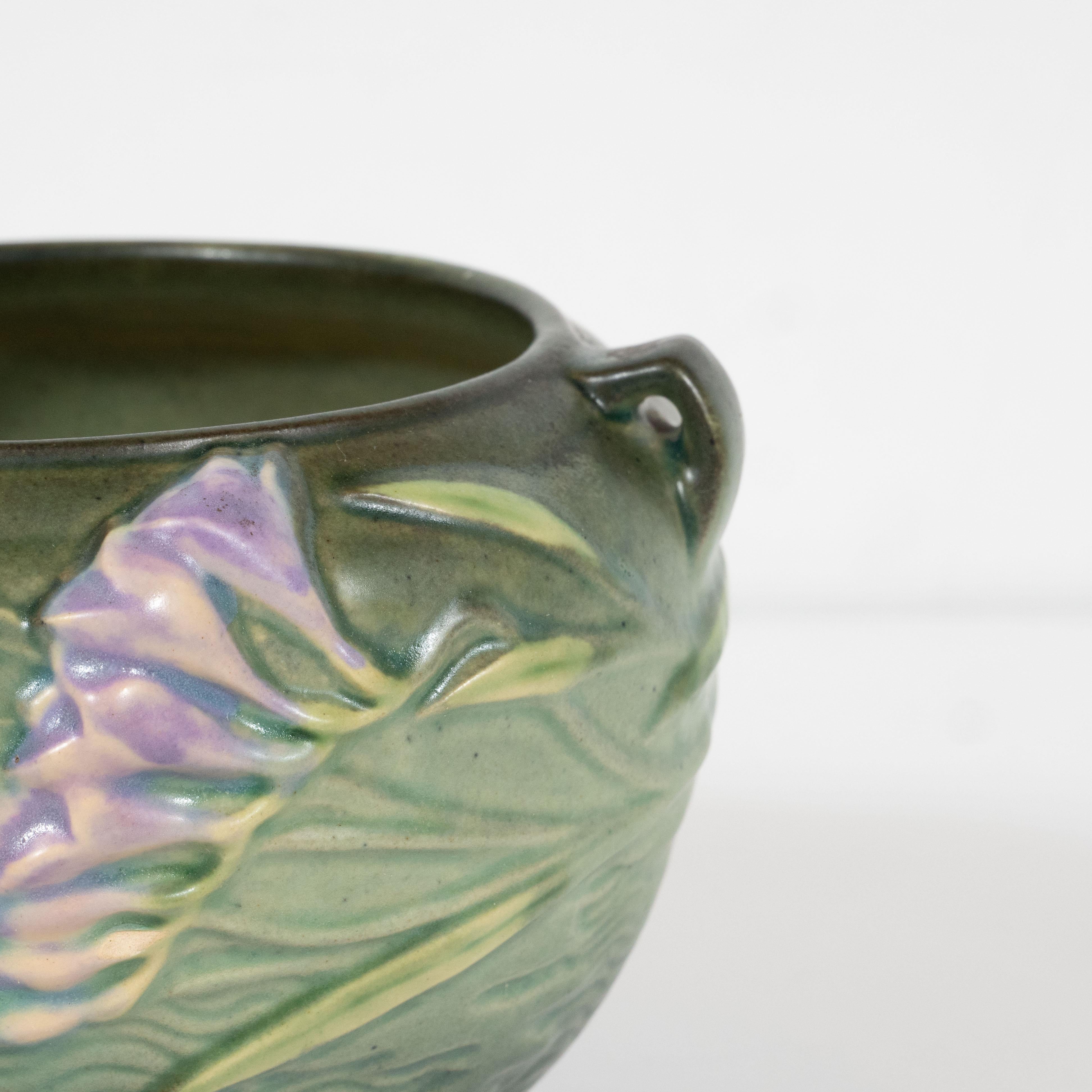 Art Deco Decorative Bowl/Vase with Lilies of the Valley Motif by ...