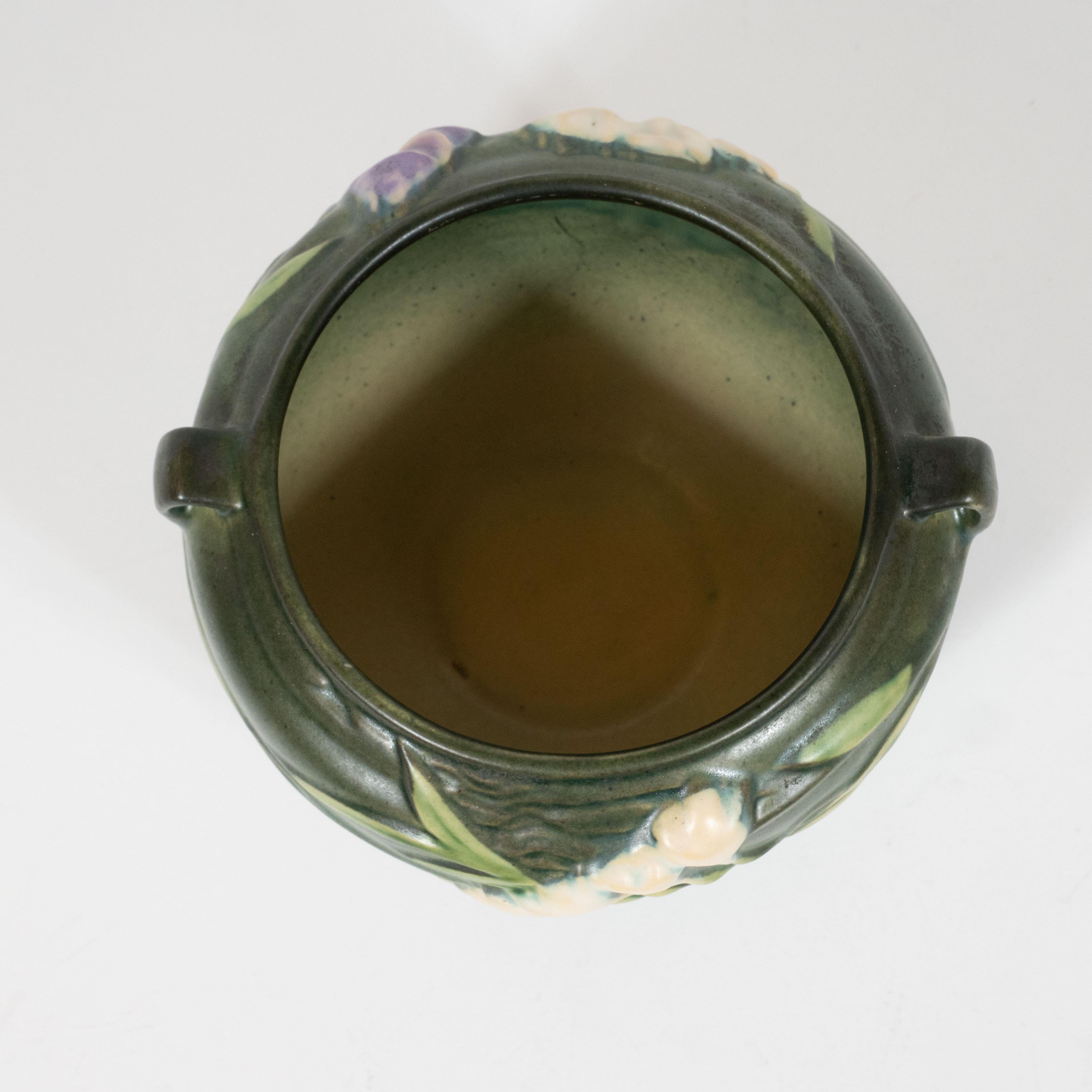 Art Deco Decorative Bowl/Vase with Lilies of the Valley Motif by ...