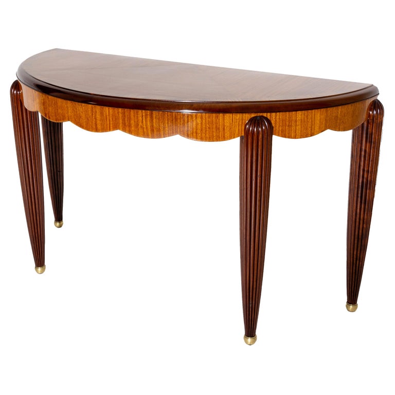 Art Deco Demi Lune Console For Sale at 1stDibs