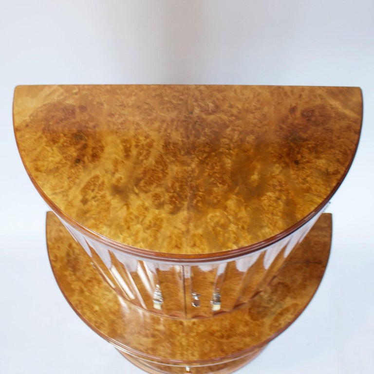 Art Deco Demilune Cocktail Cabinet by Harry and Lou Epstein English ...
