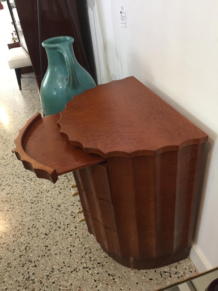Art Deco Demilune Side Table at 1stDibs