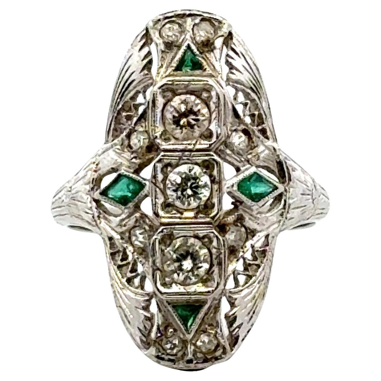 Antique Emerald Rings - 11,843 For Sale at 1stDibs | vintage emerald ...