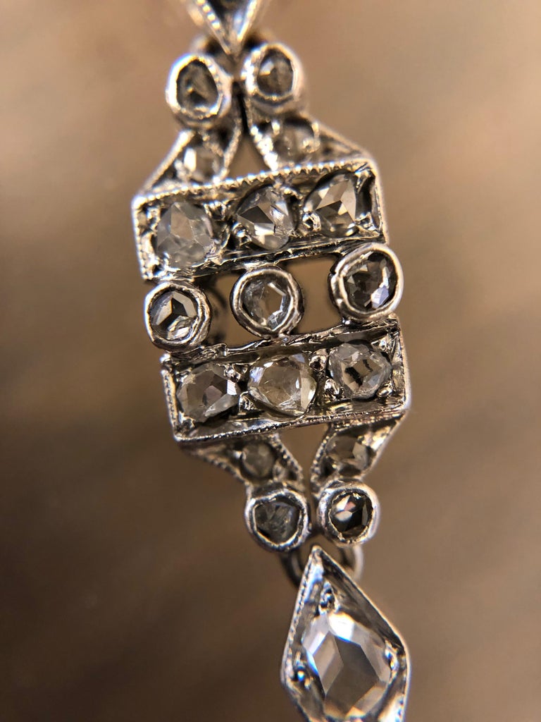 Art Deco Diamond and Amethyst Necklace at 1stDibs