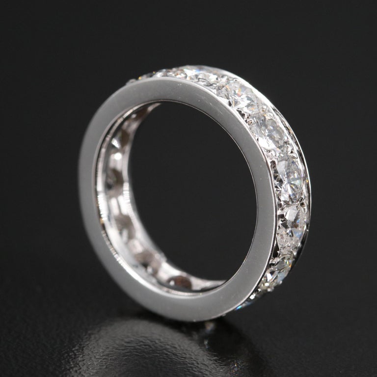 Customizable Art Deco Diamond Full Eternity Wedding Band, Modern ...