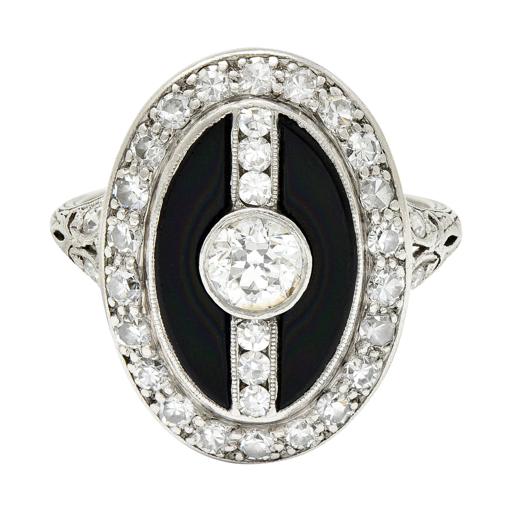 Art Deco Diamond Dinner Ring at 1stDibs