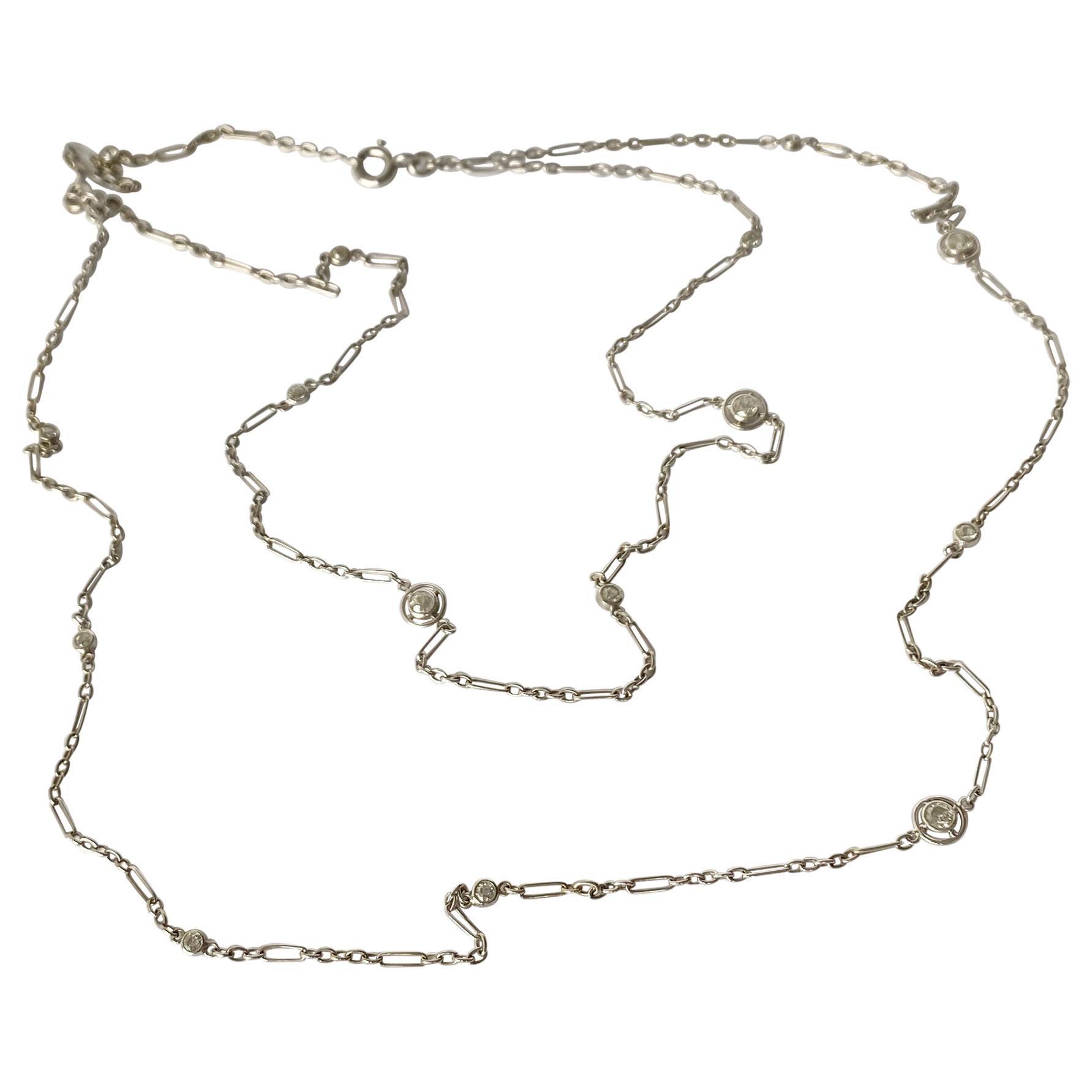 Demantoid Garnet Diamond Chain at 1stDibs