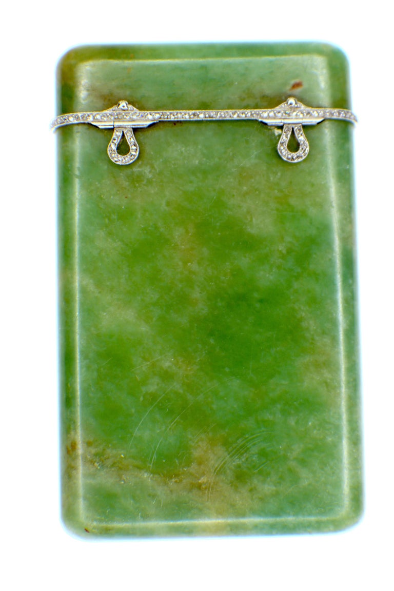 Art Deco, Diamond, Ruby Emerald, Cigarette Case at 1stDibs