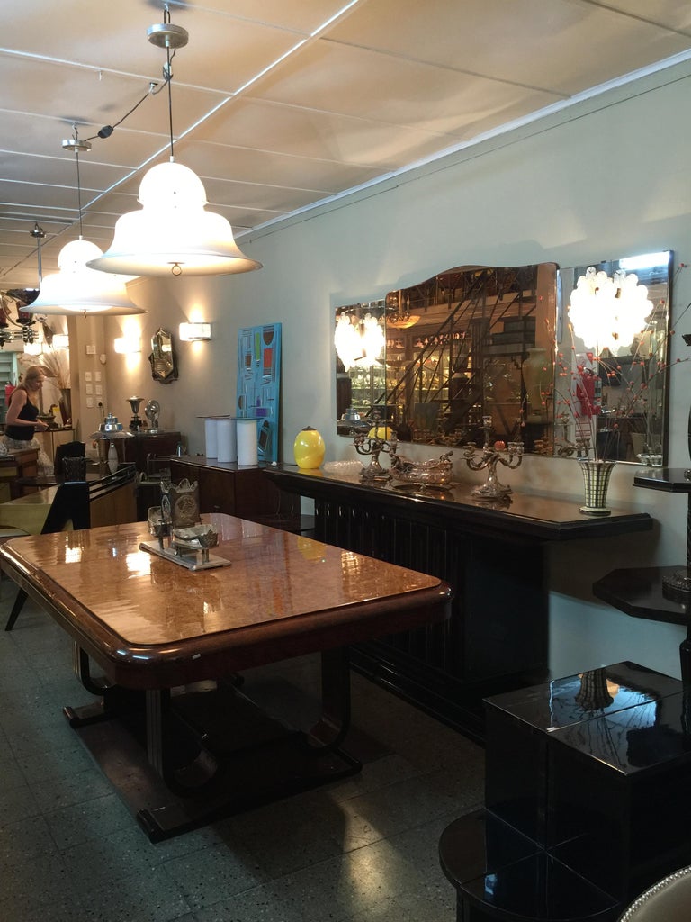 Art Deco Dining Room Table with Extension Board, 1920 '8 People' For ...