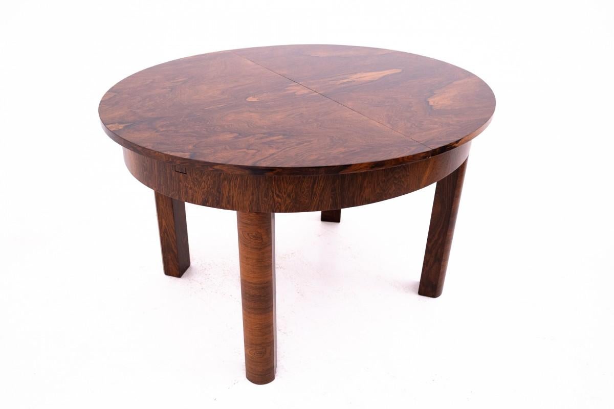 Art Deco dining table, Poland, 1940s. After renovation.10060A For Sale ...