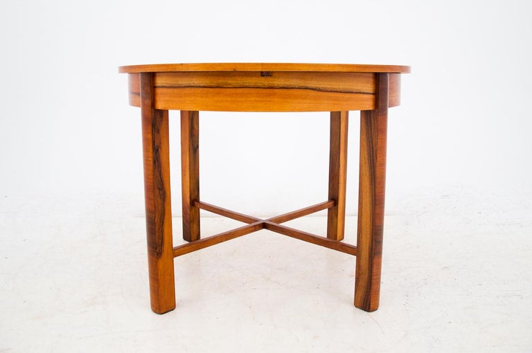 Art Deco dining table, Poland, 1950s For Sale at 1stDibs
