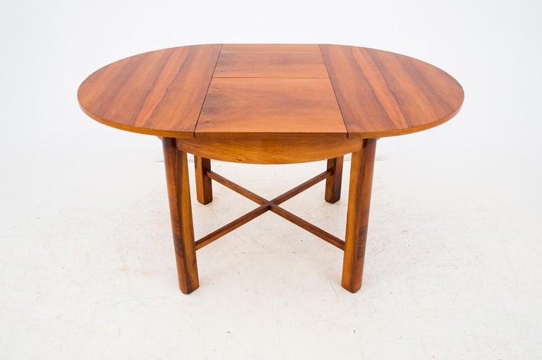 Art Deco dining table, Poland, 1950s For Sale at 1stDibs