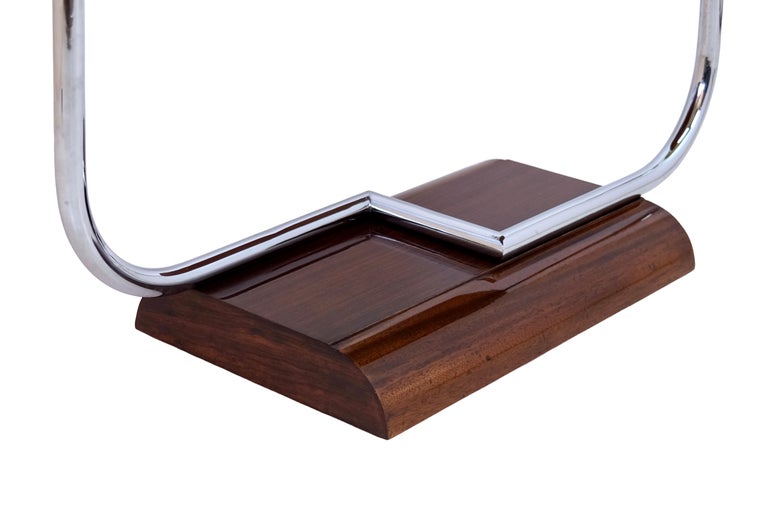 Art Deco Double Face Steel Tube Bar Furniture with Wooden Case by René ...