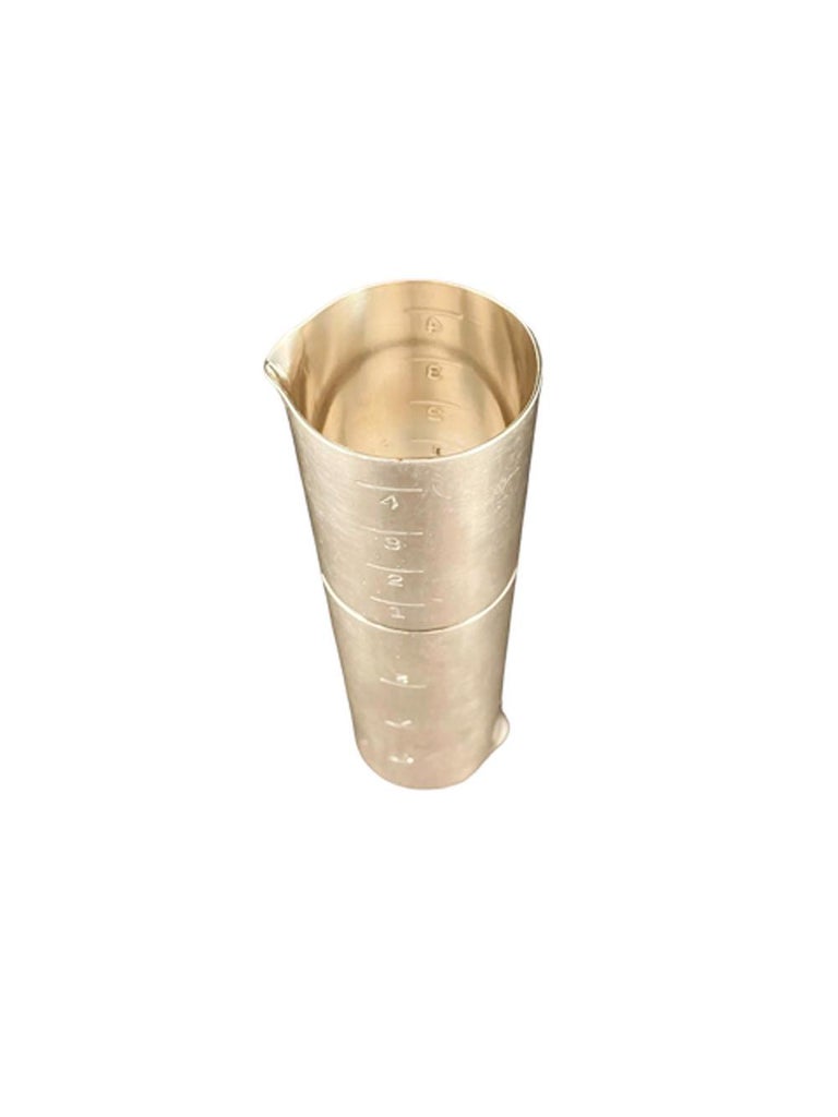 Art Deco Double Sided Jigger 4oz and 8oz Capacities, Silver Plate, by ...