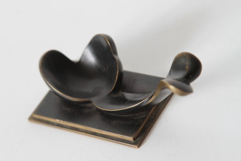 Art Deco Dr. Albert Reimann Signed German Bronze Pipe Rest, Austrian ...