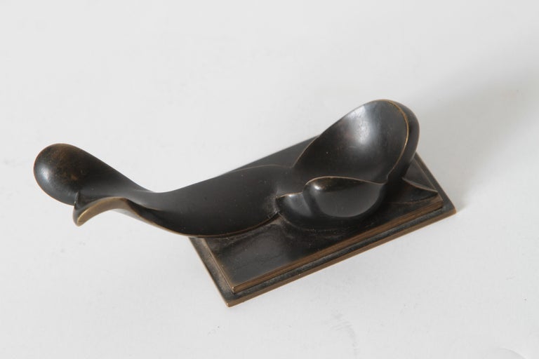 Art Deco Dr. Albert Reimann Signed German Bronze Pipe Rest, Austrian ...