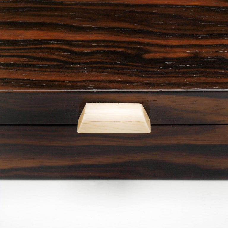Art Deco Ebony Macassar Cigar Box attributed to Ruhlmann at 1stDibs