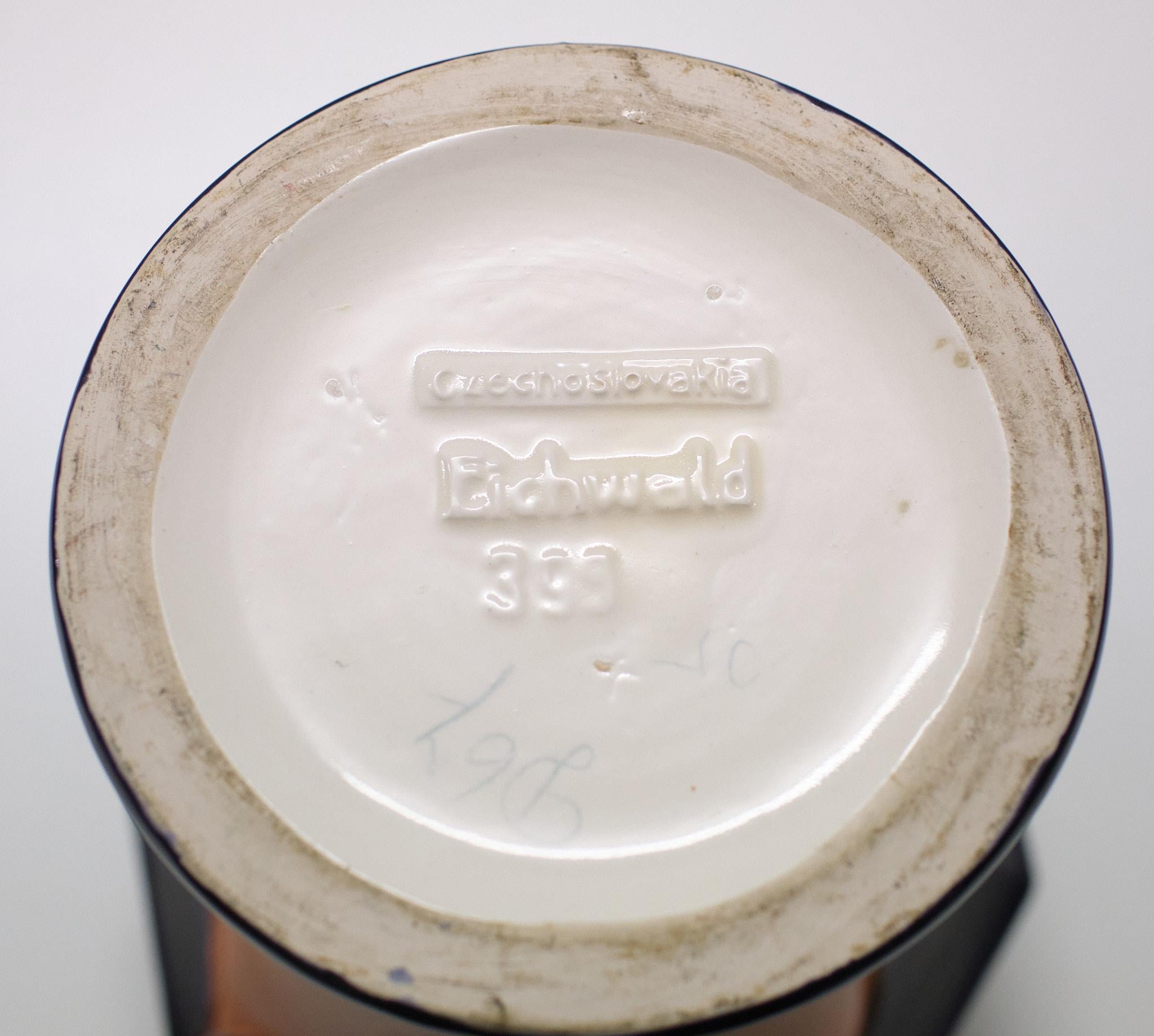 Art Deco Eichwald Vase Czechoslavakia 1925 For Sale at 1stDibs