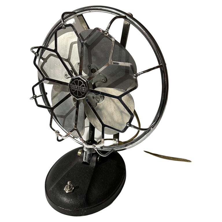 Art Deco Electric Table Fan by Gilbert Company For Sale at 1stDibs