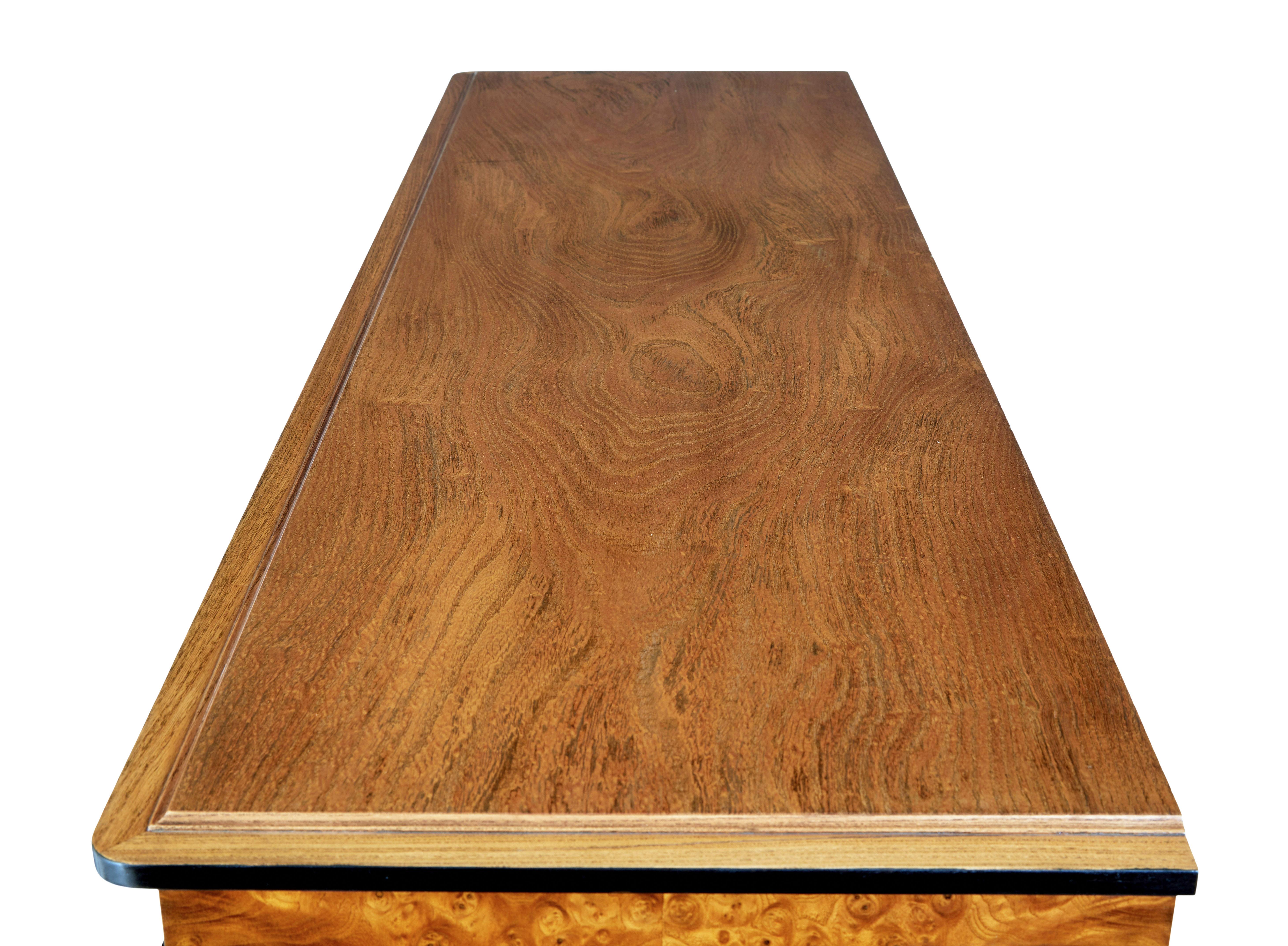 Art Deco Elm and Burr Sideboard by Erik Chambert at 1stDibs