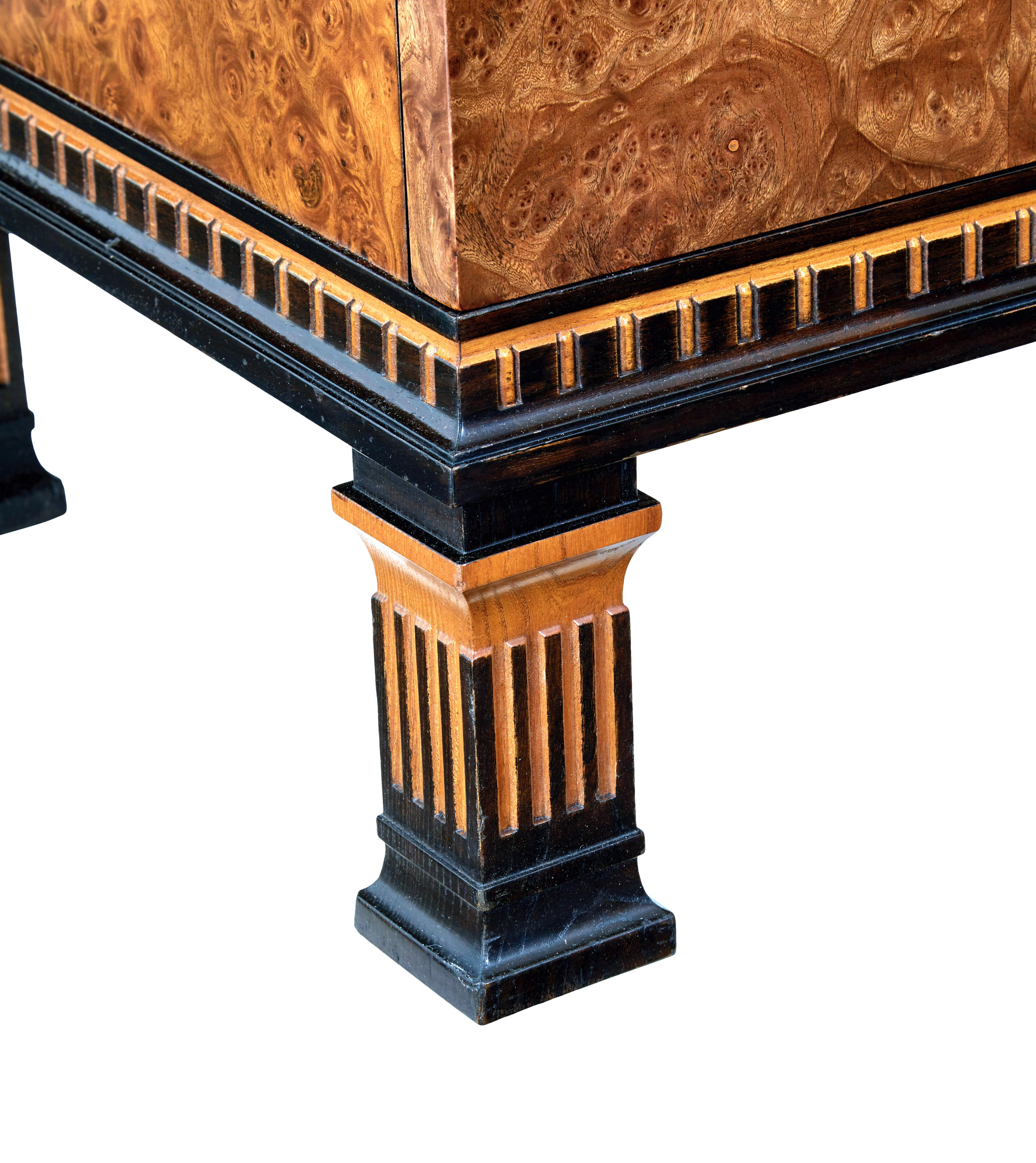 Art Deco Elm and Burr Sideboard by Erik Chambert at 1stDibs