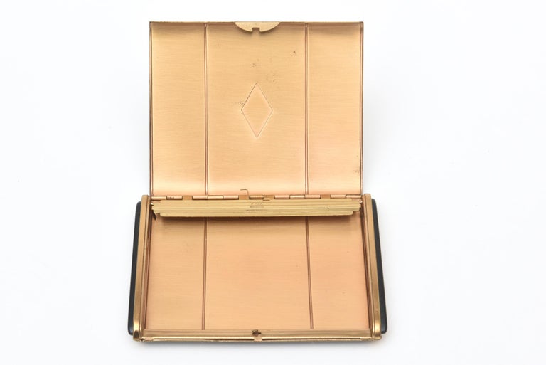 Art Deco Enamel and Metal Card Case at 1stDibs