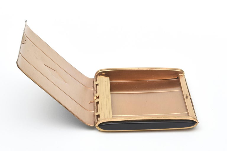 Art Deco Enamel and Metal Card Case at 1stDibs