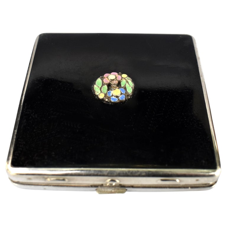 Art Deco Enamel Ladies Powder Compact, Dubarry, c1930 For Sale at 1stDibs
