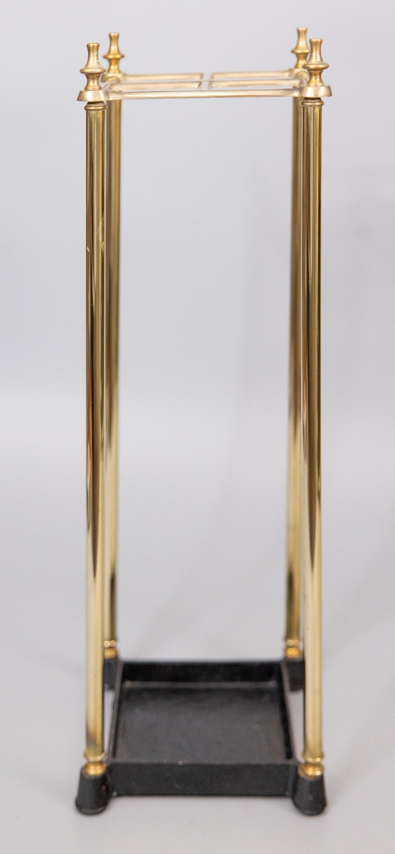 Art Deco English Brass Umbrella Stick Stand, circa 1920 For Sale at 1stDibs