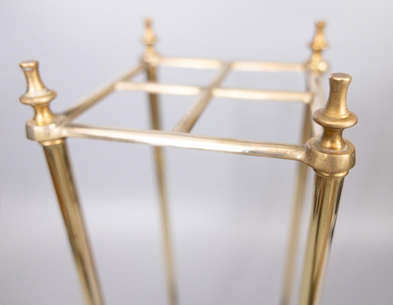Art Deco English Brass Umbrella Stick Stand, circa 1920 For Sale at 1stDibs