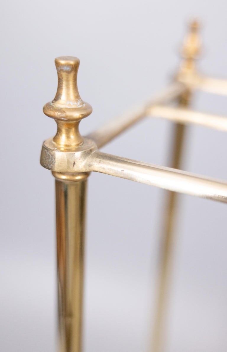 Art Deco English Brass Umbrella Stick Stand, circa 1920 For Sale at 1stDibs