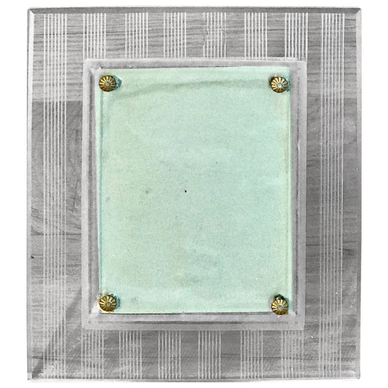 Art Deco Engraved Glass Frame For Sale at 1stDibs | engraved glass ...
