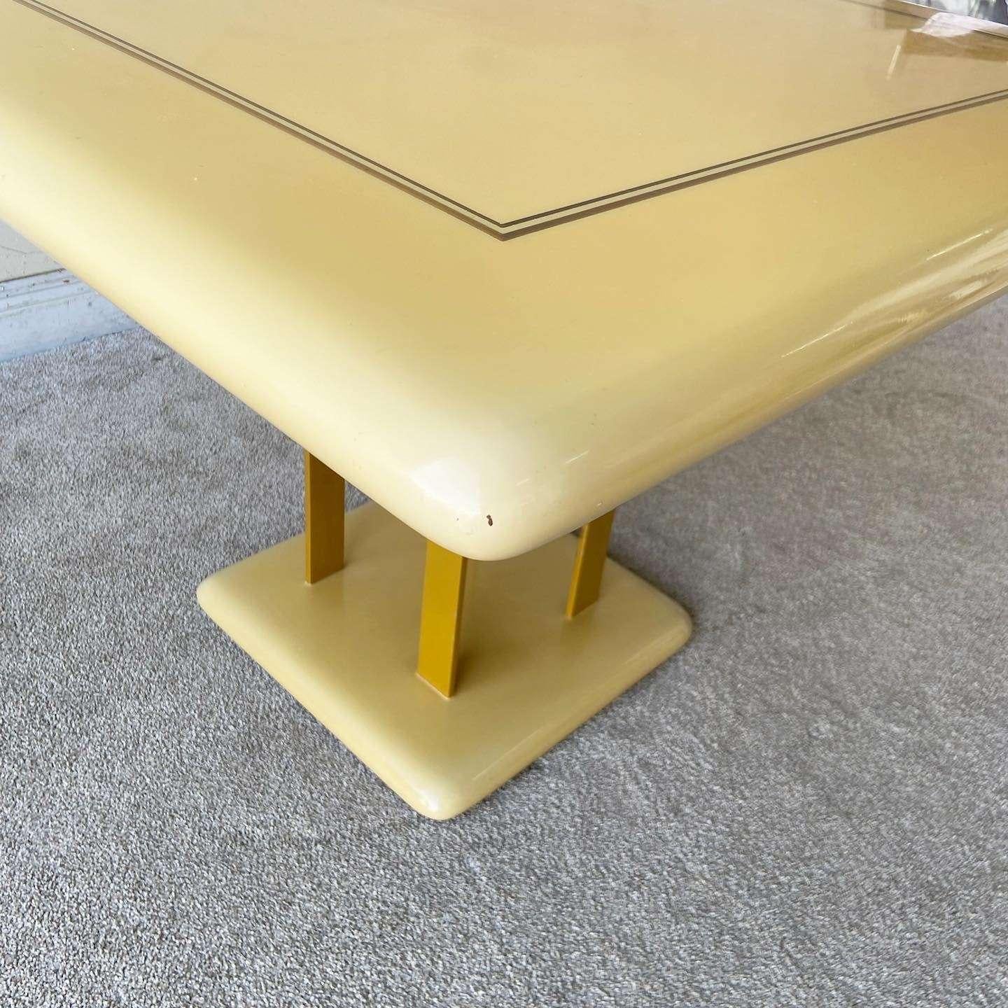 Art Deco Epoxied Faux Goat Skin Square Top Dining Table For Sale at 1stDibs