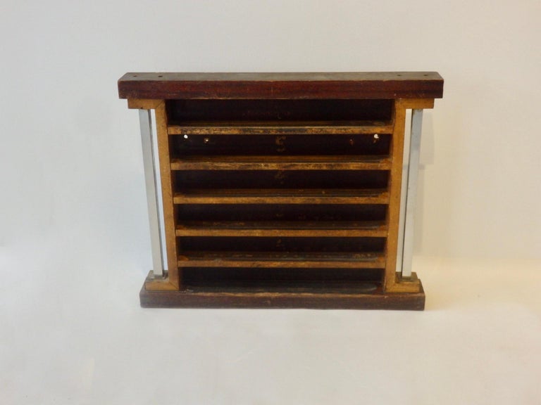 Art Deco Era Brunswick Balke Pool Hall Billiard Ball Wall Rack as Found ...