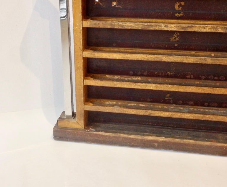 Art Deco Era Brunswick Balke Pool Hall Billiard Ball Wall Rack as Found ...