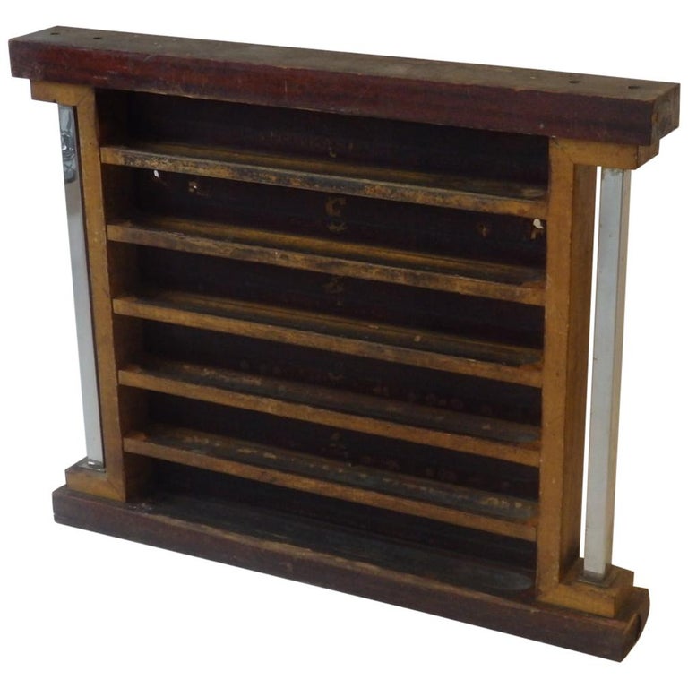 Art Deco Era Brunswick Balke Pool Hall Billiard Ball Wall Rack as Found ...