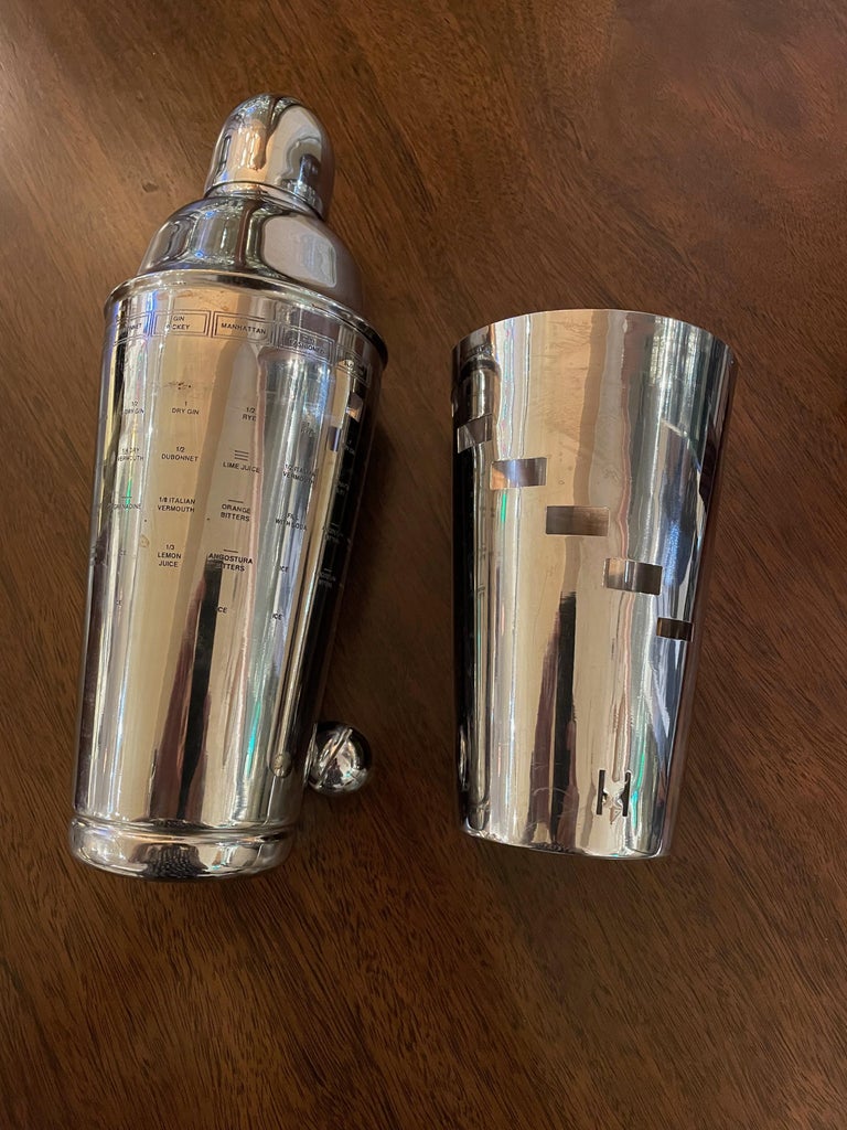 Art Deco Era Dial-a-Drink Cocktail Shaker For Sale at 1stDibs