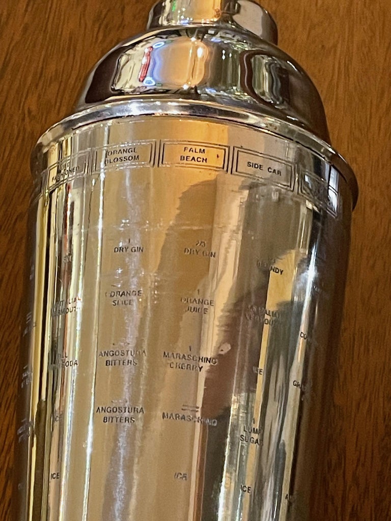 Art Deco Era Dial-a-Drink Cocktail Shaker For Sale at 1stDibs