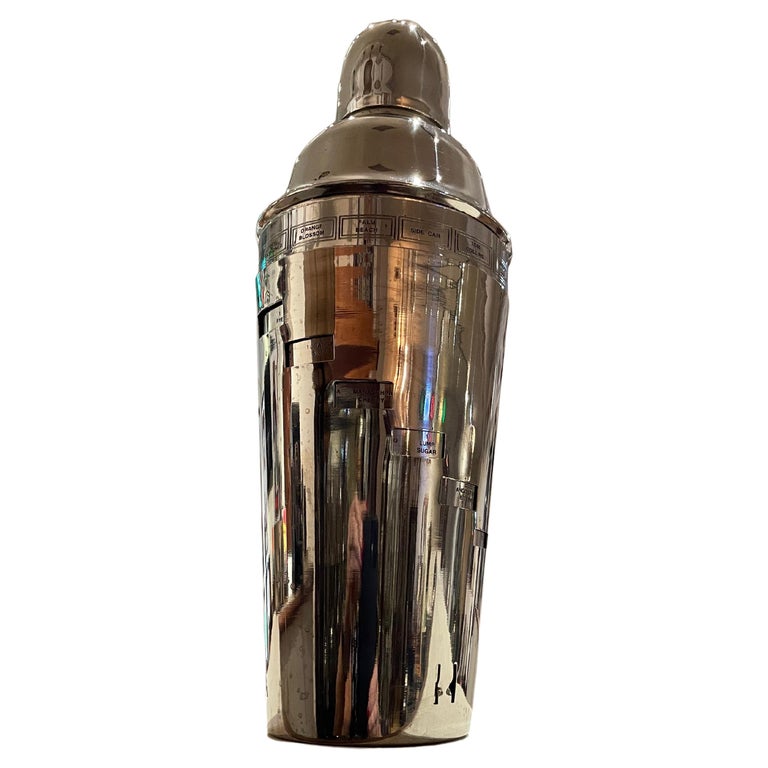 Art Deco Era Dial-a-Drink Cocktail Shaker For Sale at 1stDibs